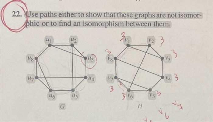 Solved 22. Use paths either to show that these graphs are | Chegg.com