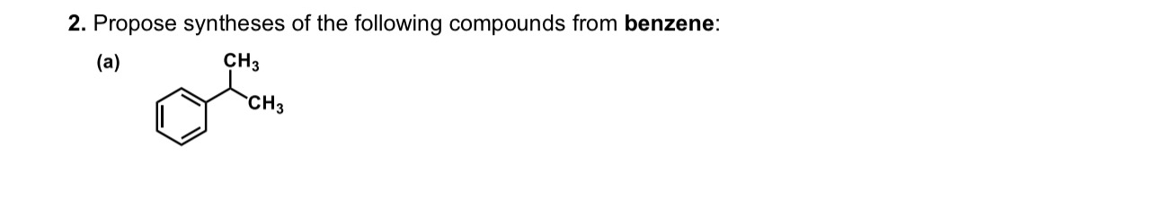 Solved Propose syntheses of the following compounds from | Chegg.com