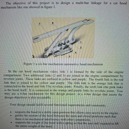 Solved The objective of this project is to design a | Chegg.com