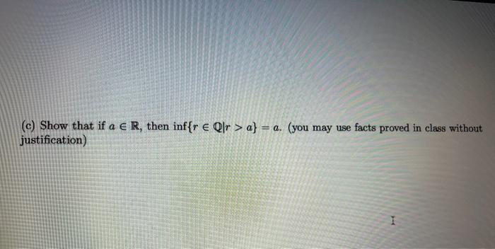 Solved 3. (a) For a non-empty subset A of R, define max(A) | Chegg.com