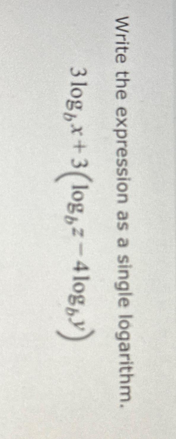Solved Write the expression as a single | Chegg.com