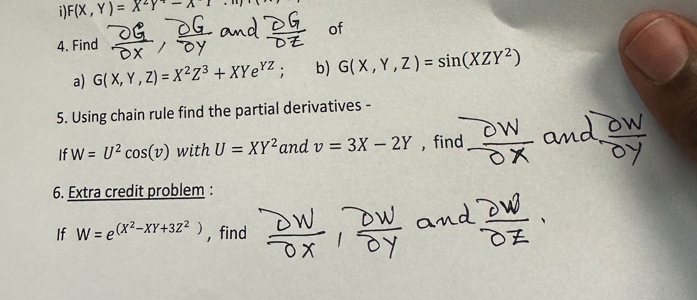 Solved Find delGdelx,delGdely ﻿and delGdelz | Chegg.com