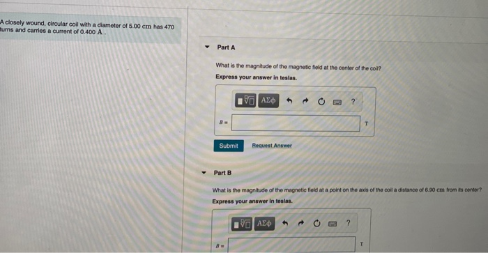 Solved A closely wound, circular coil with a diameter of | Chegg.com