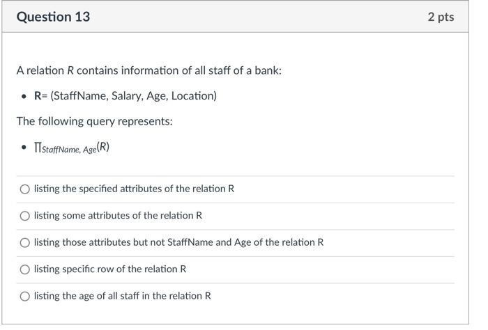 Solved Consider the relations R and S below, what are the | Chegg.com