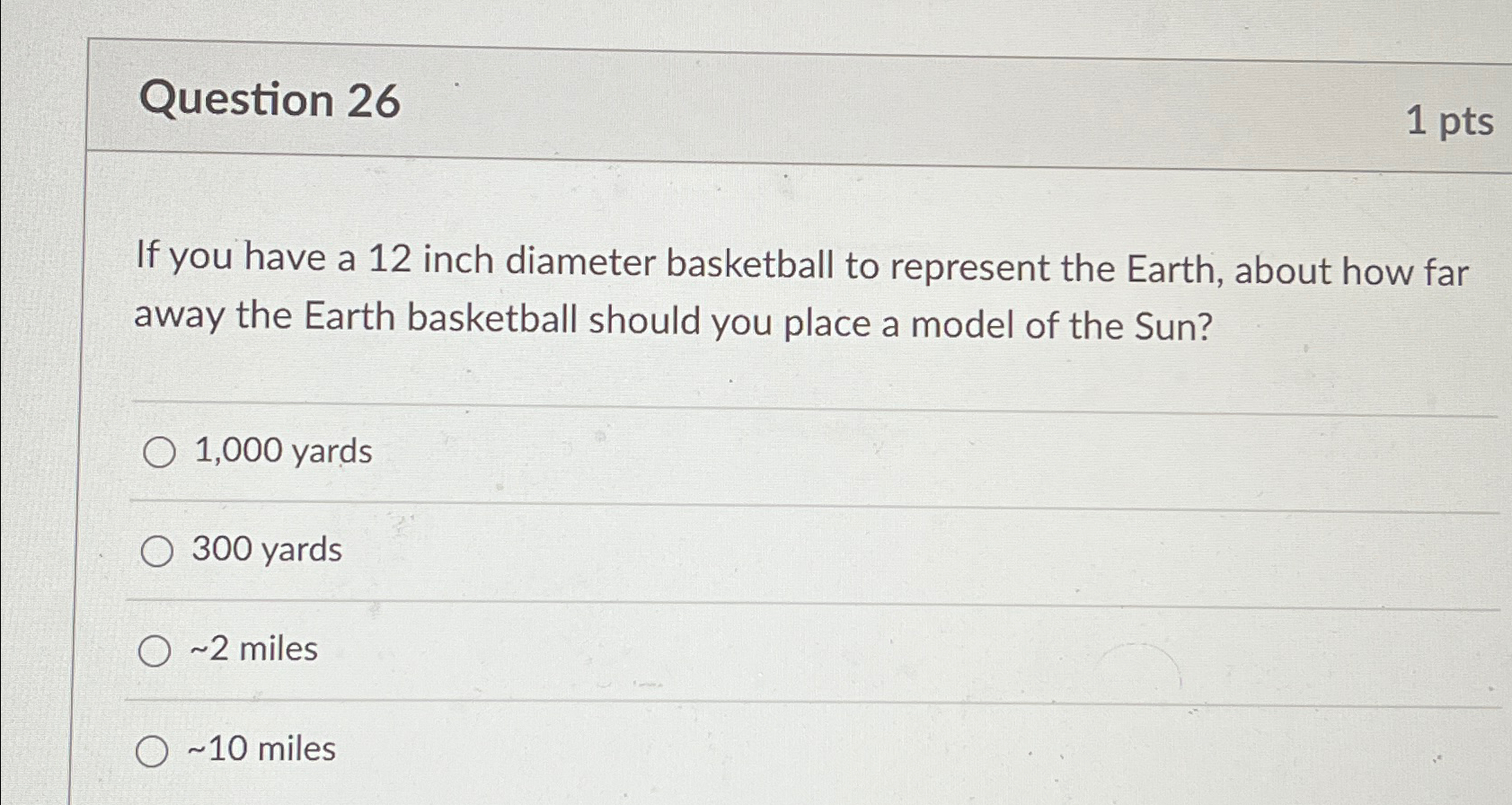 Solved Question 261 ﻿ptsIf you have a 12 ﻿inch diameter | Chegg.com