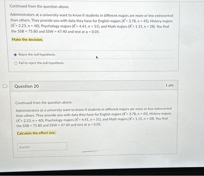 Solved Continued from the question above. Administrators at | Chegg.com
