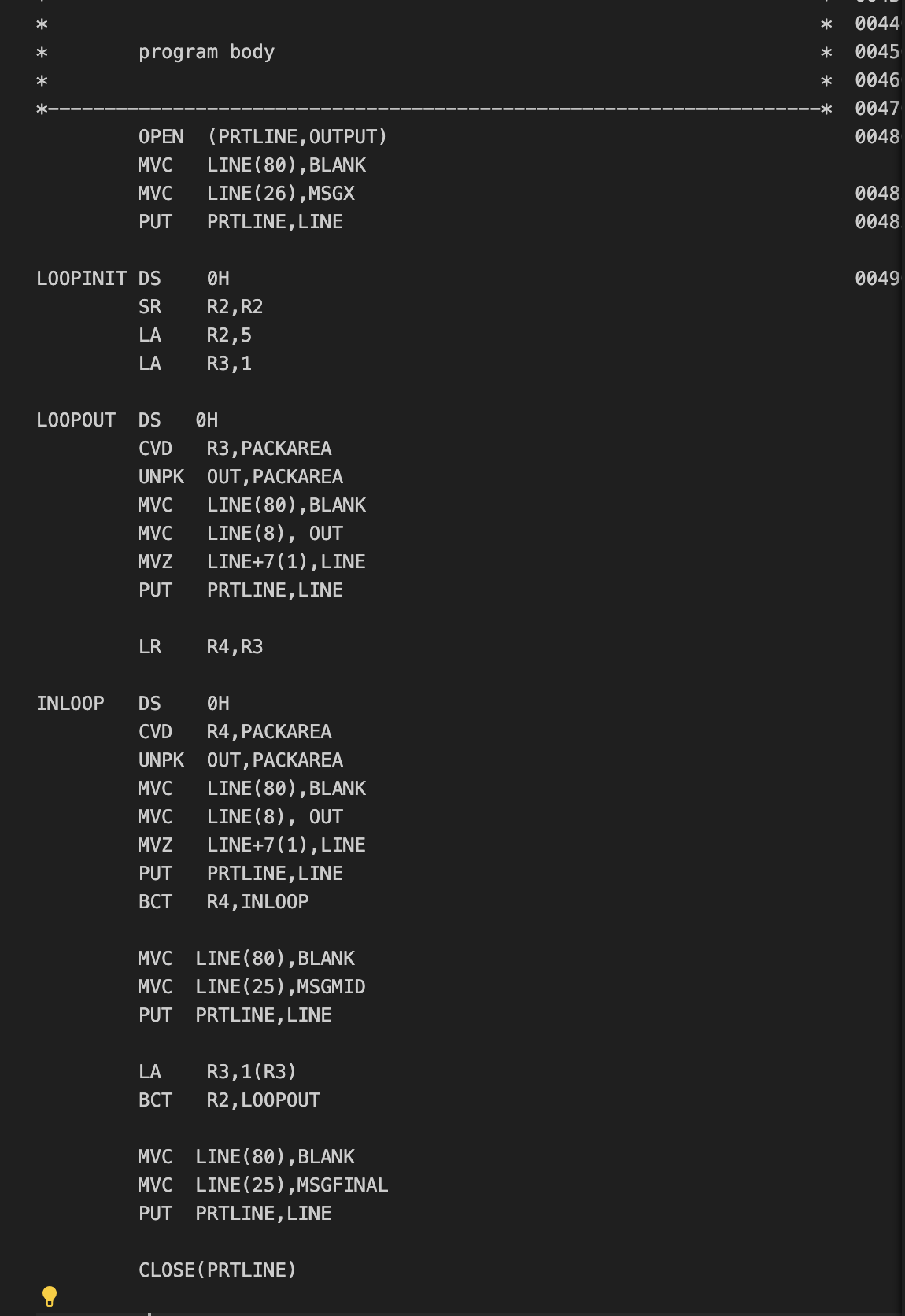 Solved Trying to get one outer loop and one inner loop | Chegg.com