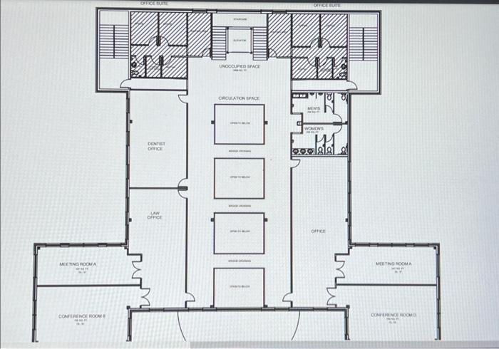 In the attached floor plan, mark the occupancy | Chegg.com