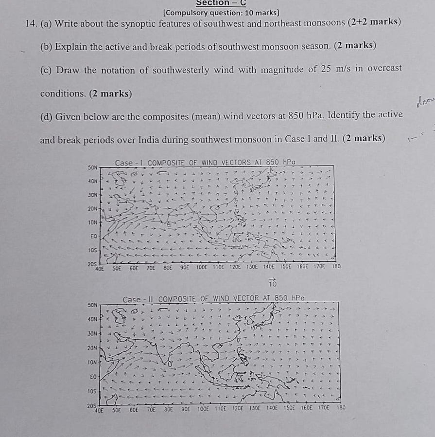 Solved Section -[Compulsory question: 10 ﻿marks]14. (a) | Chegg.com