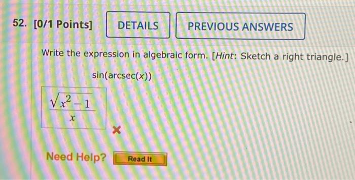 Solved Write the expression in algebraic form. [Hint: Sketch | Chegg.com