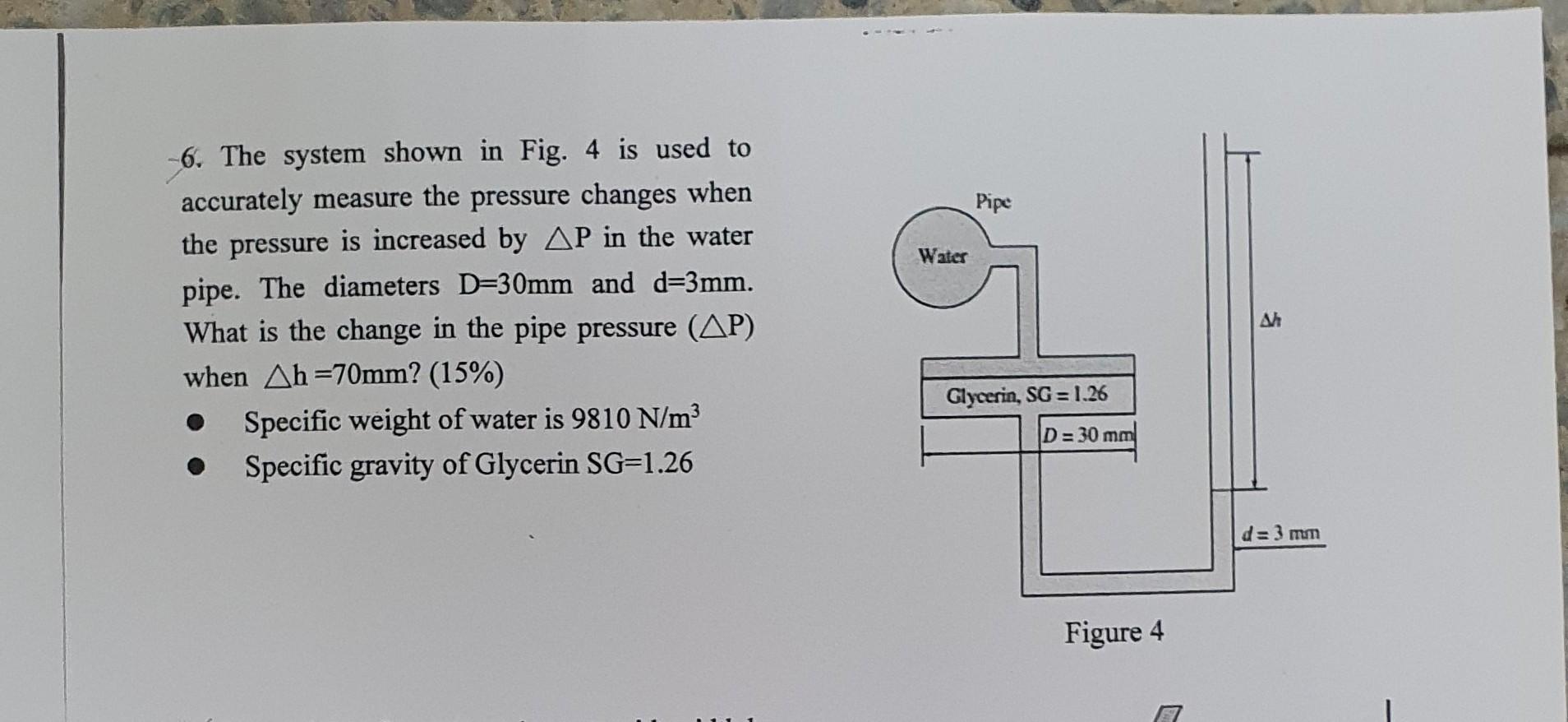 Solved -6. The system shown in Fig. 4 is used to accurately | Chegg.com