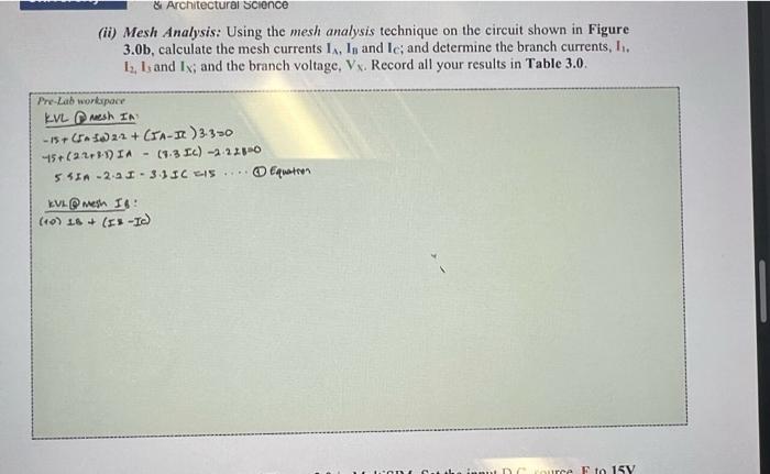 Solved (ii) Mesh Analysis: Using the mesh analysis technique | Chegg.com Solved (ii) Mesh Analysis: Using the mesh analysis technique | Chegg.com