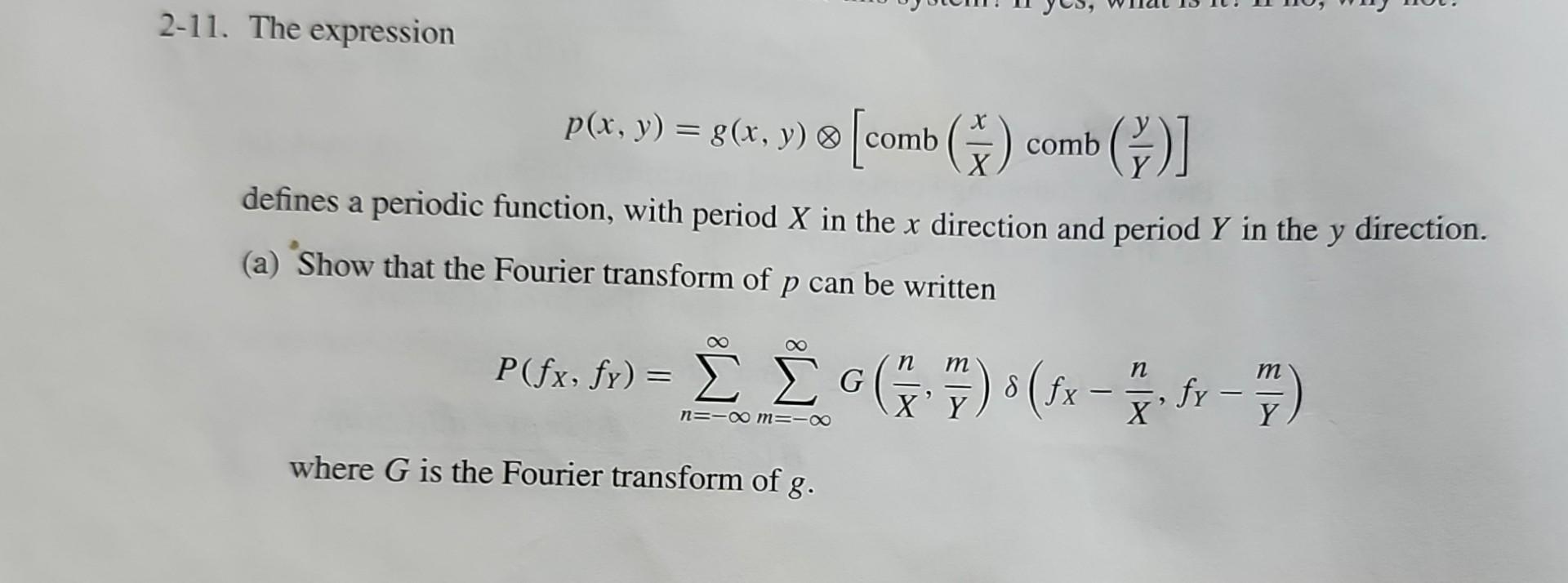 Solved 2-11. The expression p(x, y) = g(x, y) Ⓡ [comb (7) | Chegg.com