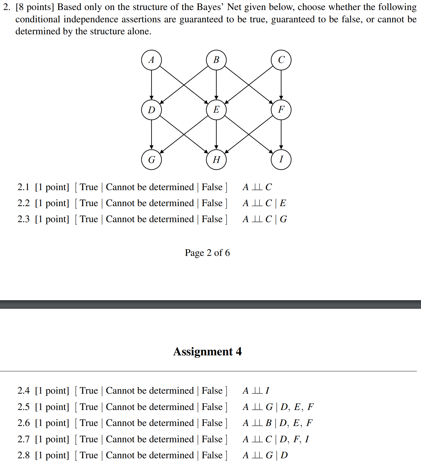 Solved [8 ﻿points] ﻿Based only on the structure of the | Chegg.com