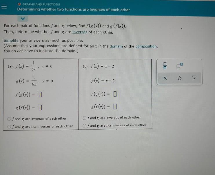 Solved OGRAPHS AND FUNCTIONS Determining whether two | Chegg.com