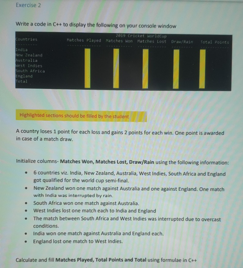 Solved Exercise 1: Display the digits of your student ID in | Chegg.com