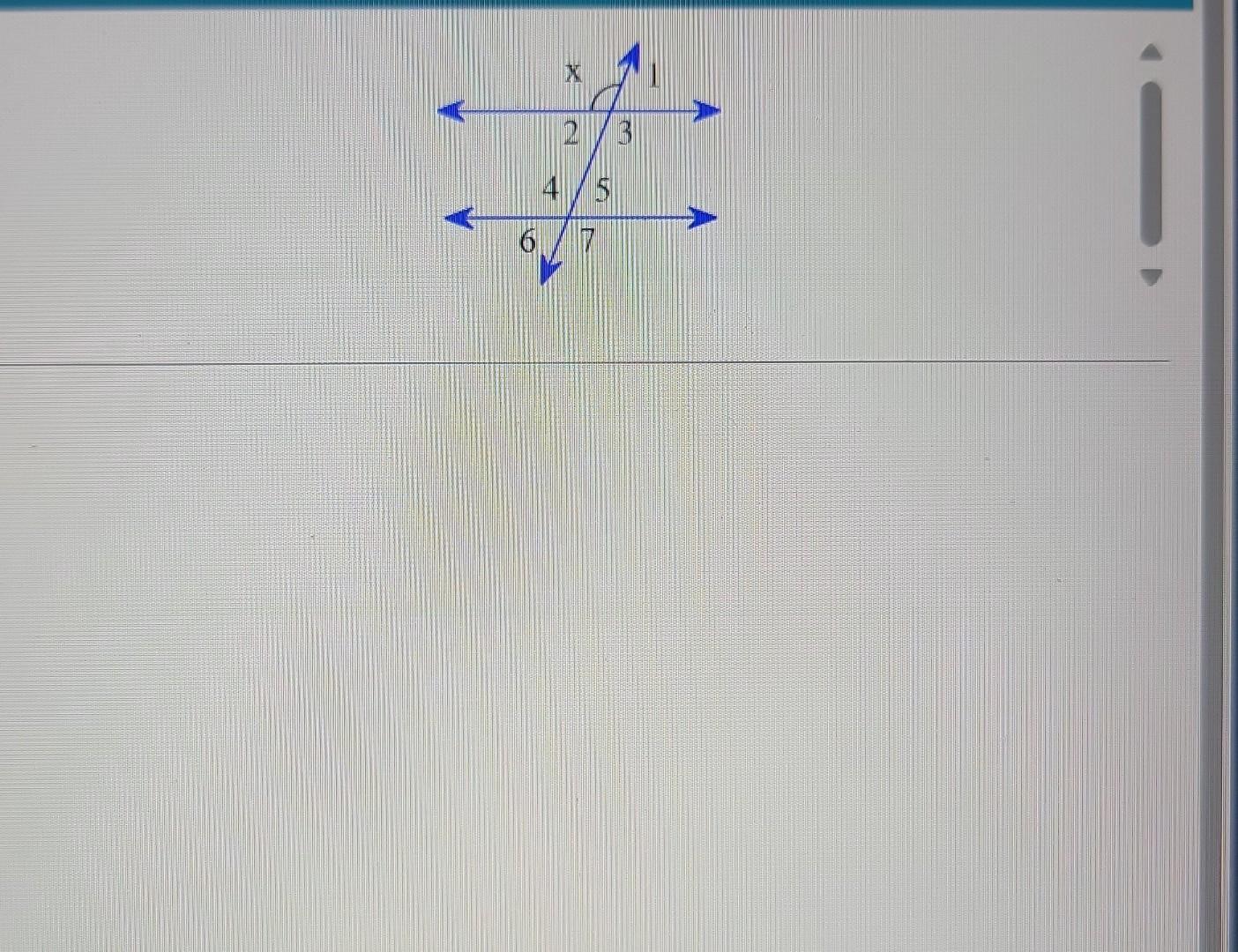 Solved The figure to the right shows two parallel lines | Chegg.com