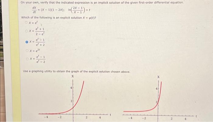Solved On your own, verify that the indicated expression is | Chegg.com