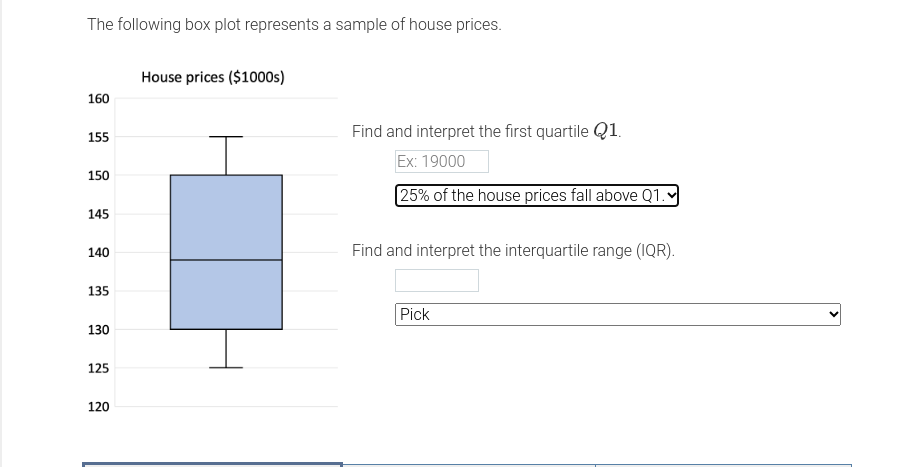 Solved How to solve The following box plot represents a | Chegg.com