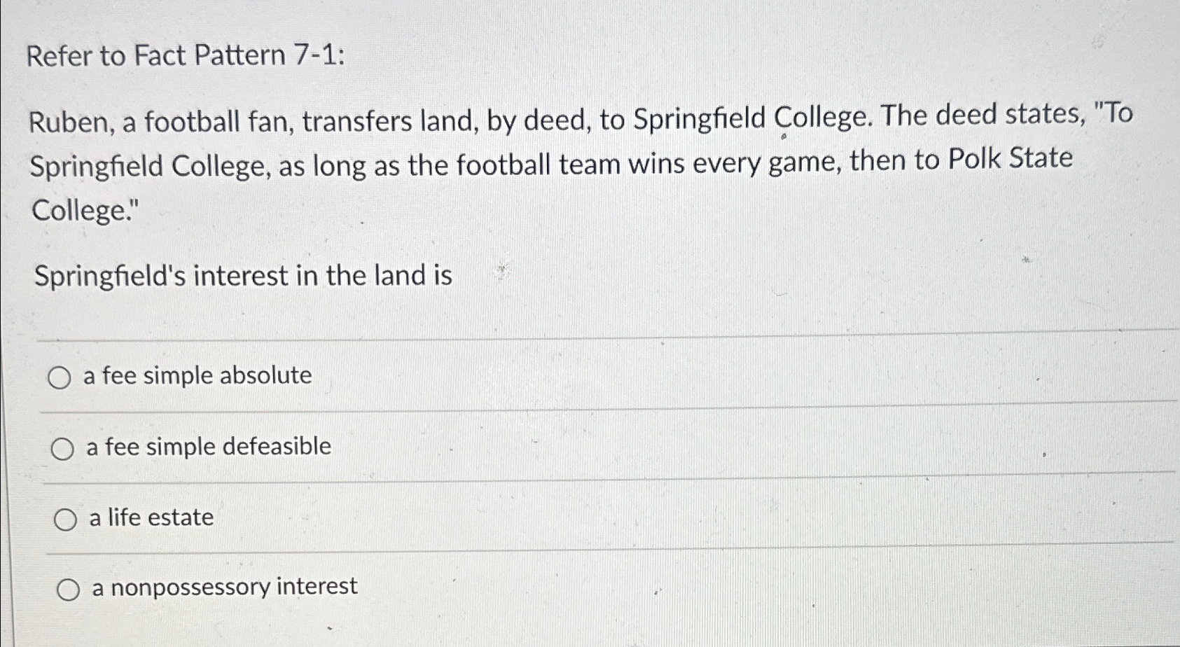 Solved Refer to Fact Pattern 7-1:Ruben, a football fan, | Chegg.com