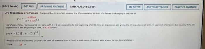 Solved ASK YOUR TEACHER PRACTICE ANOTHER 10.5/1 Points | Chegg.com