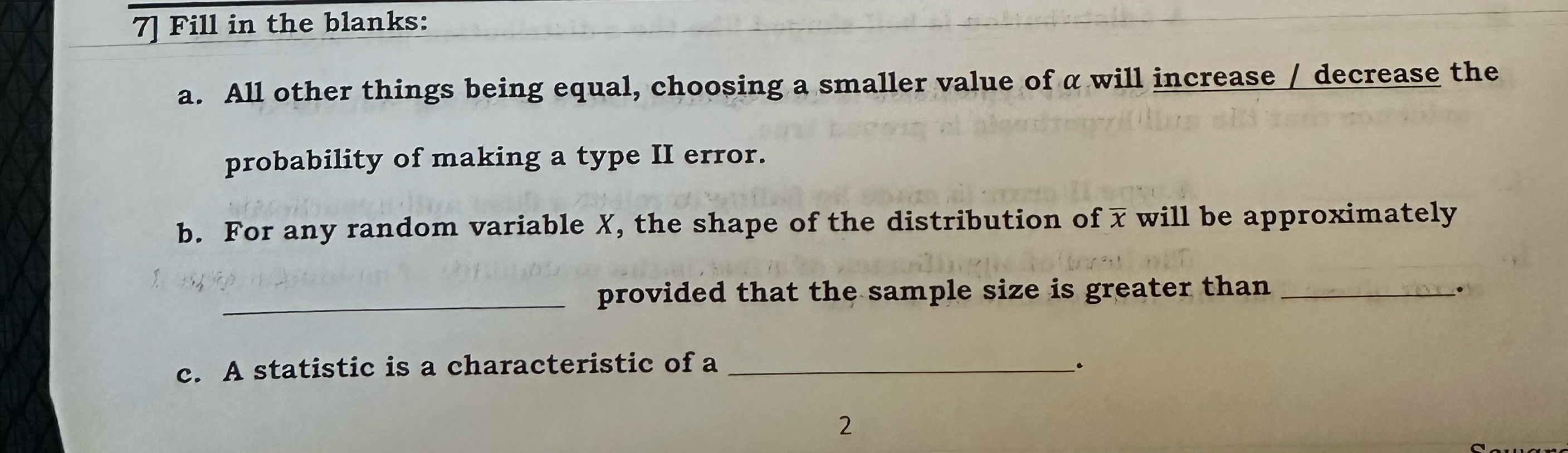 Solved 7] ﻿Fill in the blanks:a. ﻿All other things being | Chegg.com