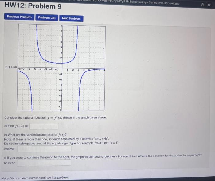 Solved HW12: Problem 9 Consider the rational function, | Chegg.com