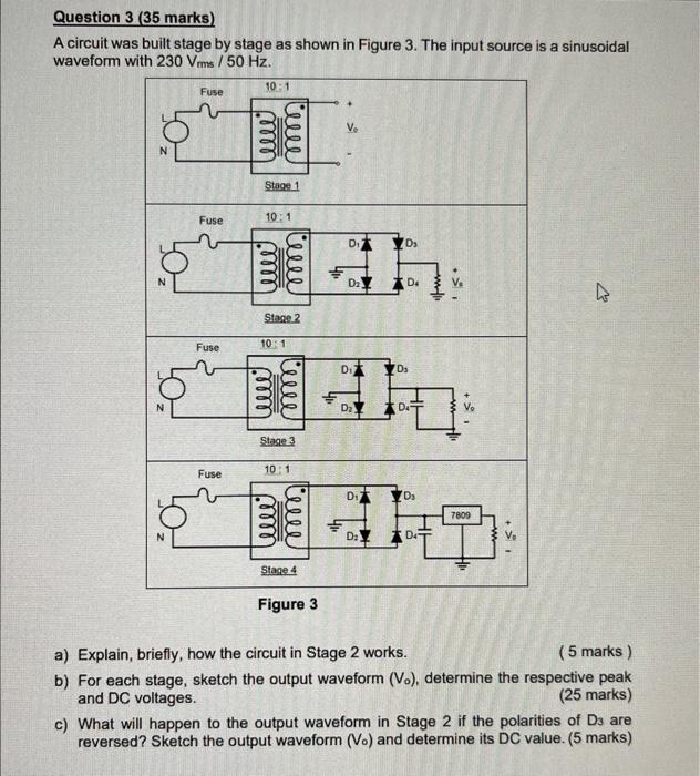 Solved waveform w a) Explain, briefly, how the circuit in | Chegg.com