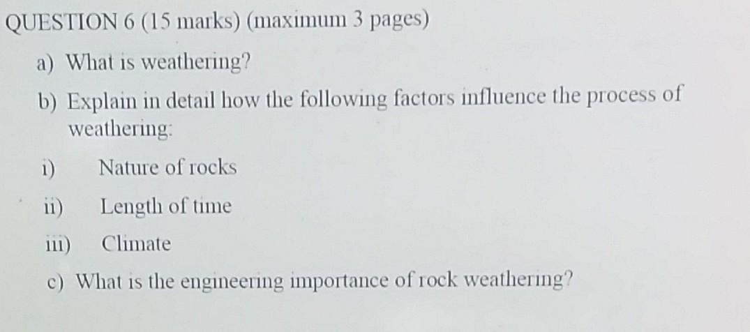 Solved QUESTION 6 (15 marks) (maximum 3 pages) a) What is | Chegg.com