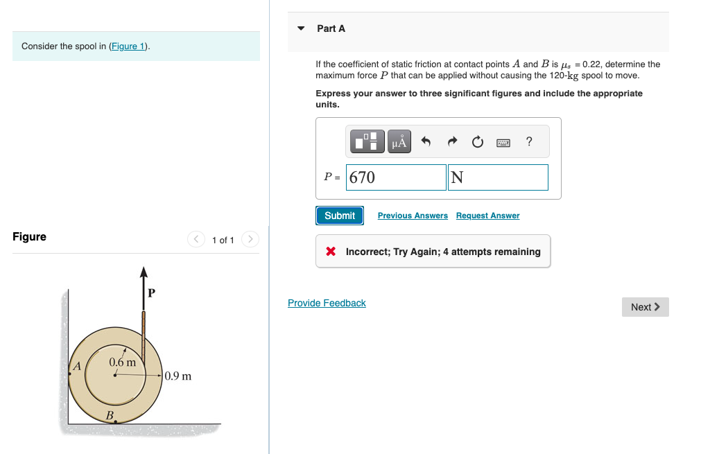 Solved Part AConsider the spool in (Figure 1).Figure | Chegg.com