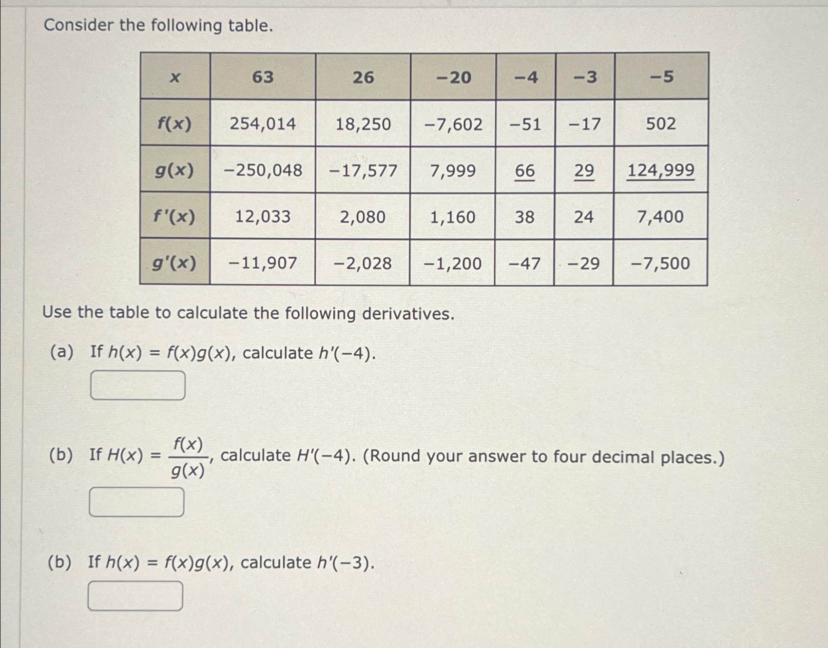 Solved Consider the following | Chegg.com