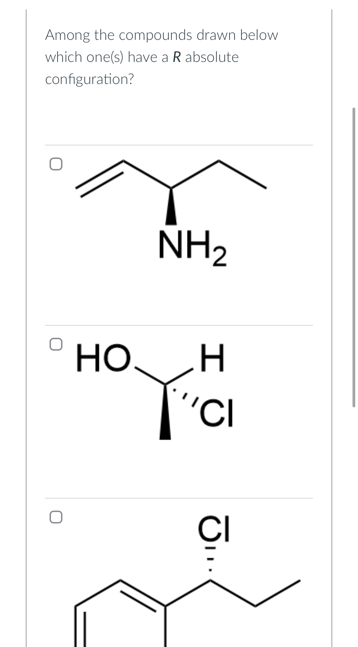 Solved Among the compounds drawn below which one(s) ﻿have a | Chegg.com