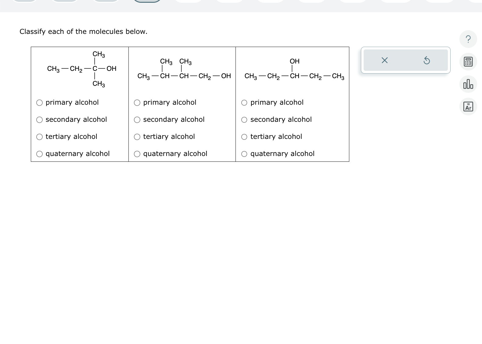 Solved Classify each of the molecules below.Classify each of | Chegg.com