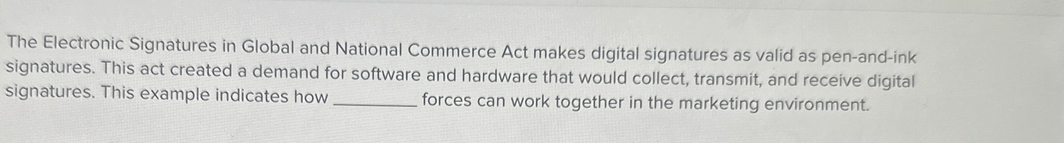Solved The Electronic Signatures in Global and National | Chegg.com