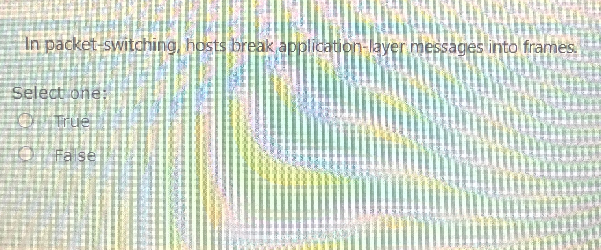 Solved In Packet Switching Hosts Break Application Layer 