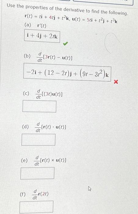Solved Use the properties of the derivative to find the | Chegg.com