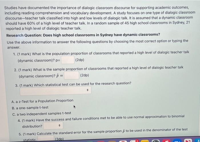 Studies have documented the importance of dialogic | Chegg.com