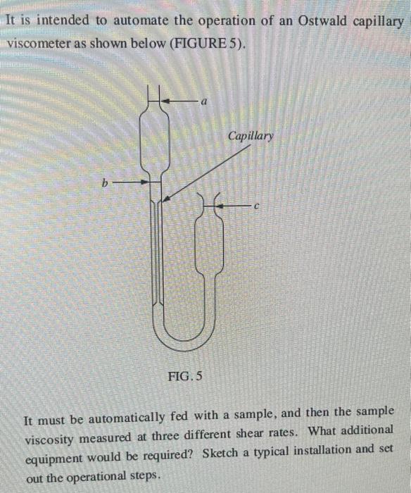 Solved It is intended to automate the operation of an | Chegg.com