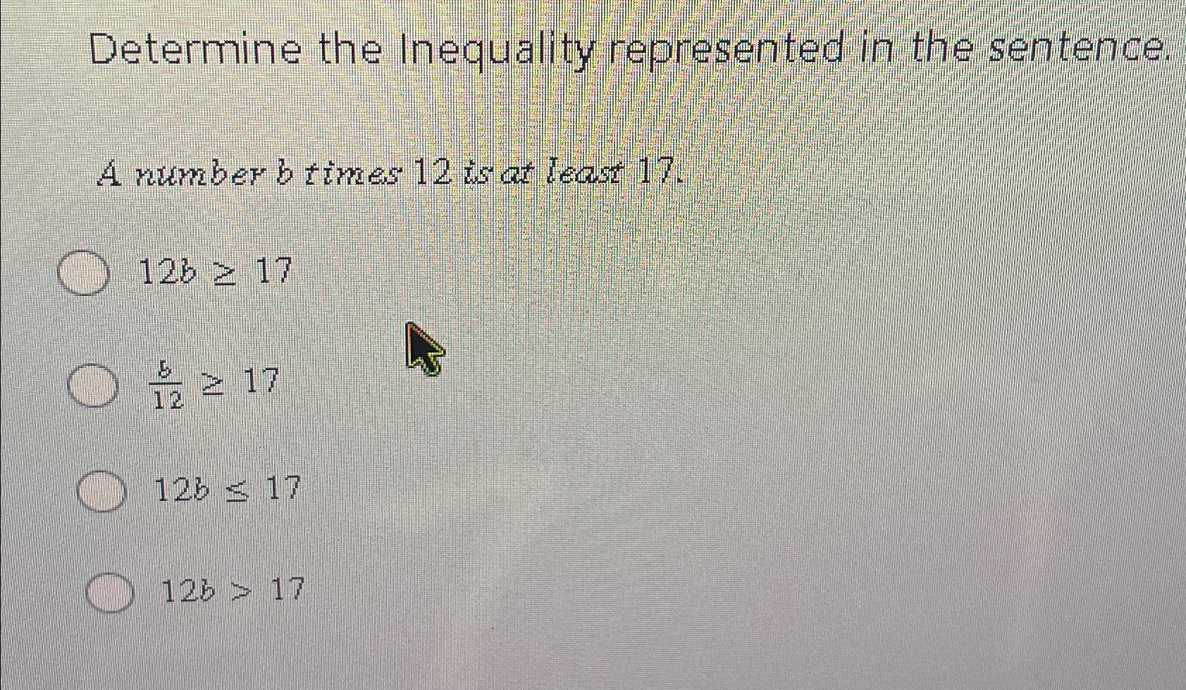 Solved Determine the Inequality represented in the | Chegg.com