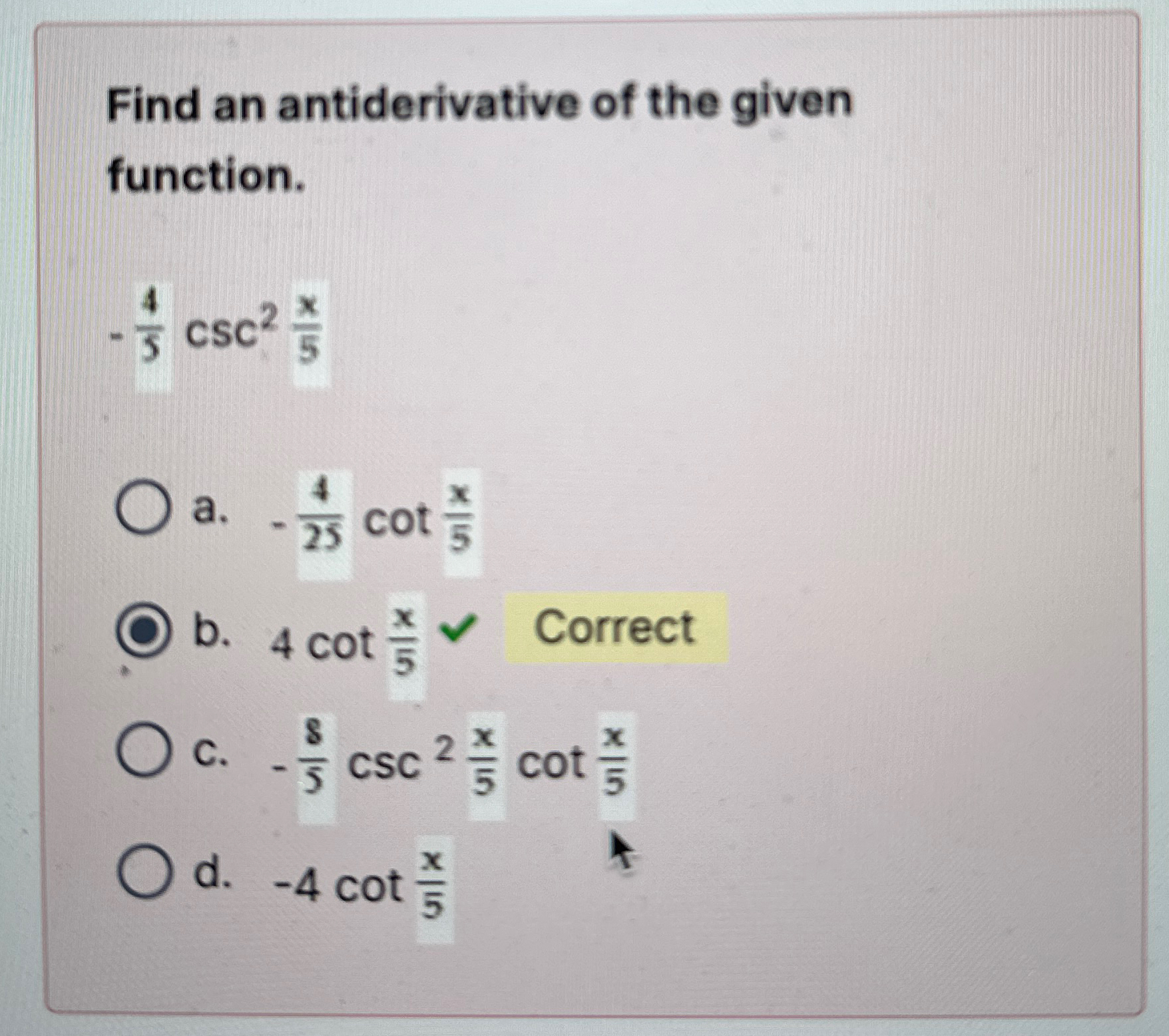 Find an antiderivative of the given | Chegg.com