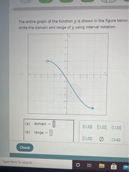 Solved The entire graph of the function g is shown in the | Chegg.com