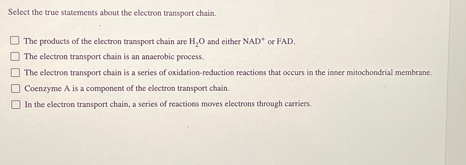 Solved Select the true statements about the electron | Chegg.com