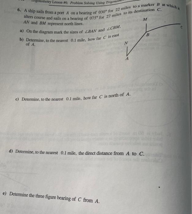 Solved ngonometry Lesson #6: Problem Solving Using Trigonom | Chegg.com Solved ngonometry Lesson #6: Problem Solving Using Trigonom | Chegg.com