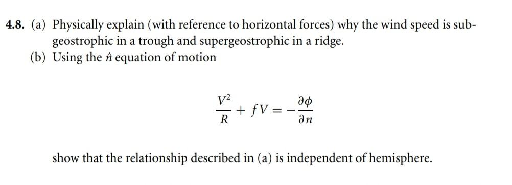 Solved .8. (a) Physically explain (with reference to | Chegg.com