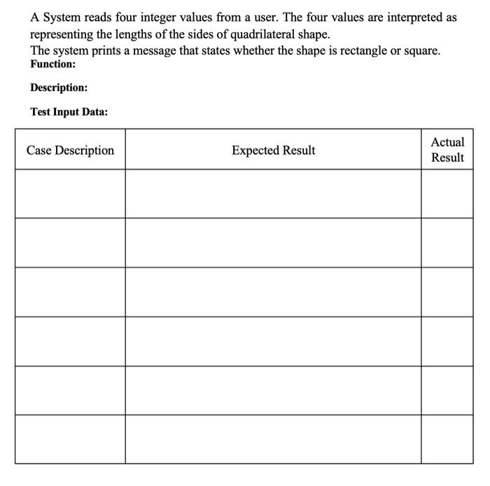 Solved A System Reads Four Integer Values From A User The 4756
