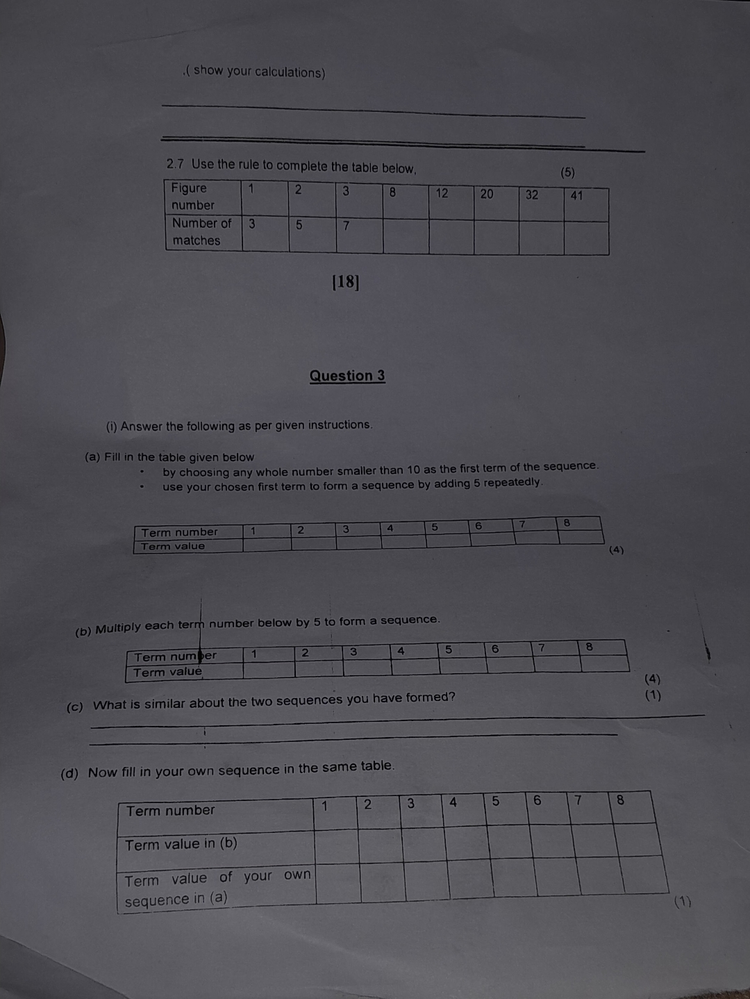Solved (show your calculations)2.7 ﻿Use the rule to complete | Chegg.com