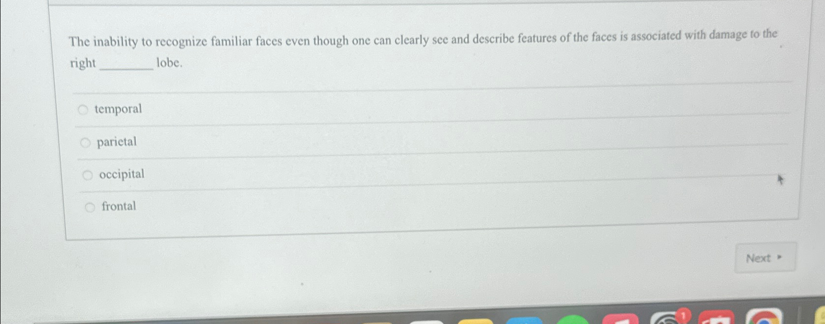 Solved The inability to recognize familiar faces even though | Chegg.com