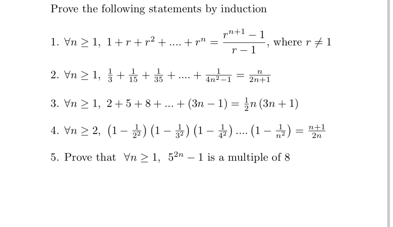 Solved Prove the following statements by | Chegg.com