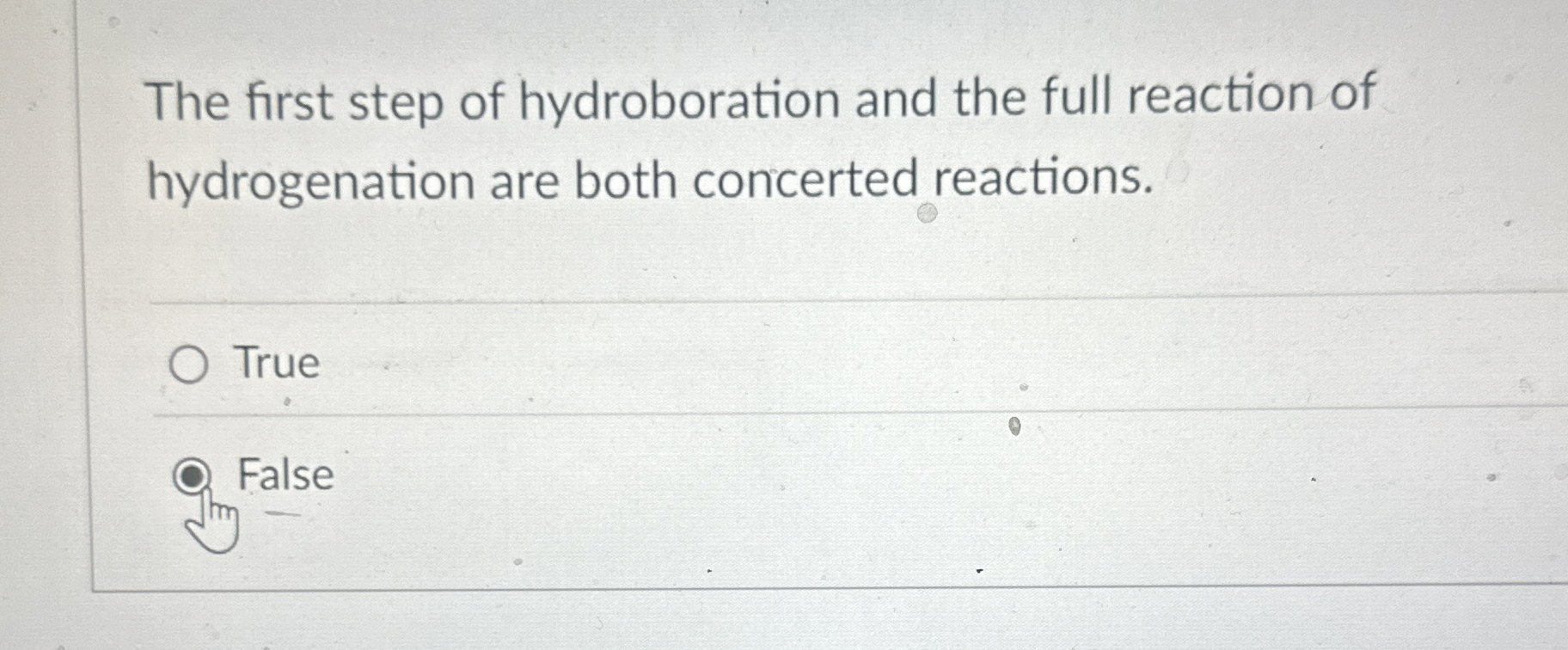 The first step of hydroboration and the full reaction | Chegg.com