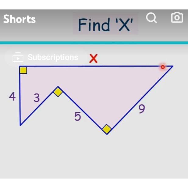 Solved ShortsFind ' x ' | Chegg.com